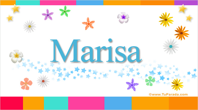 Marisa, tarjetas de Nombres populares de mujer