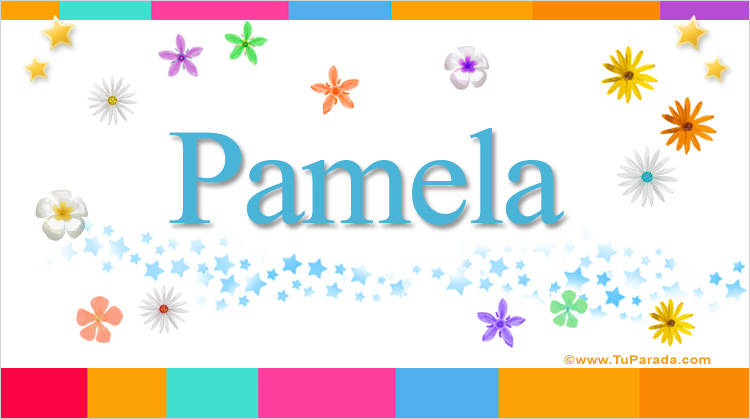 Pamela, tarjetas de Nombres populares de mujer