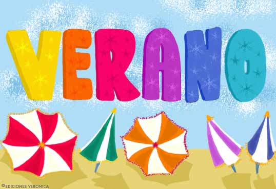 El Verano Spanish Word Art
