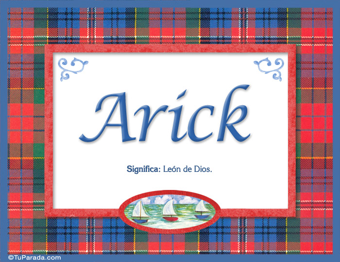 Arick, nombre, significado y origen de nombres, tarjetas de Nombres ...