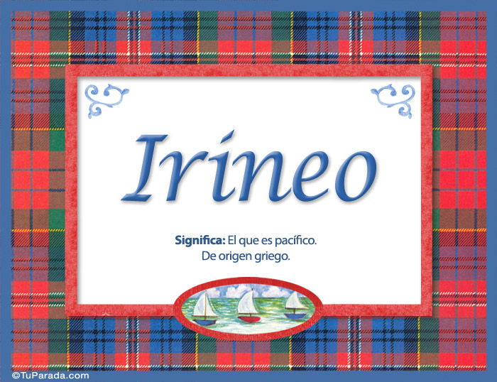 Irineo, nombre, significado y origen de nombres, tarjetas de Nombres ...