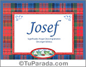 Josef - Significado del nombre Josef