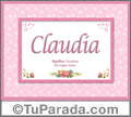 Claudia - Significado de Claudia