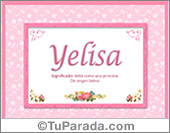 Yelisa - Significado de Yelisa