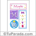 Mayte - Significado de Mayte
