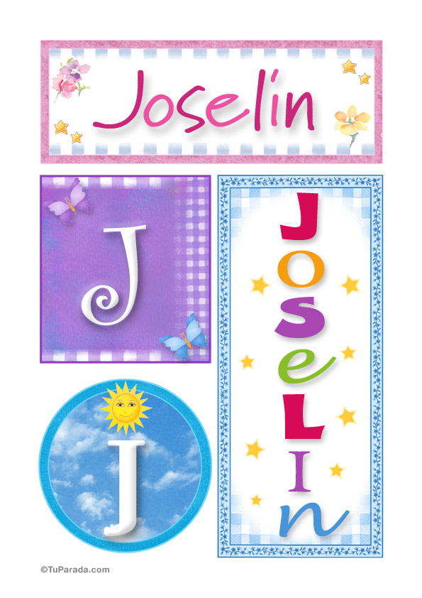 Joselin - Carteles e iniciales, tarjetas de Mujer - Nombres propios