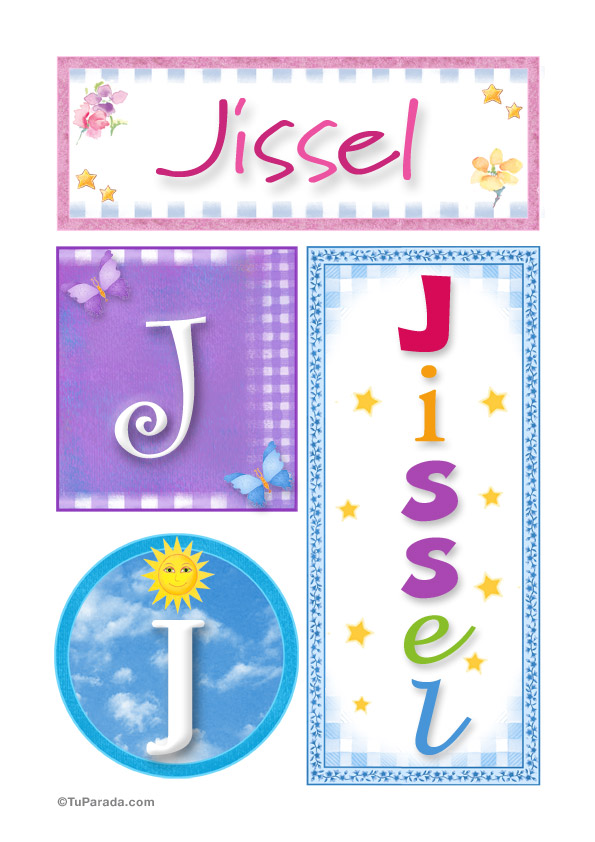 Jissel, nombre, imagen para imprimir, tarjetas de Mujer - Nombres propios