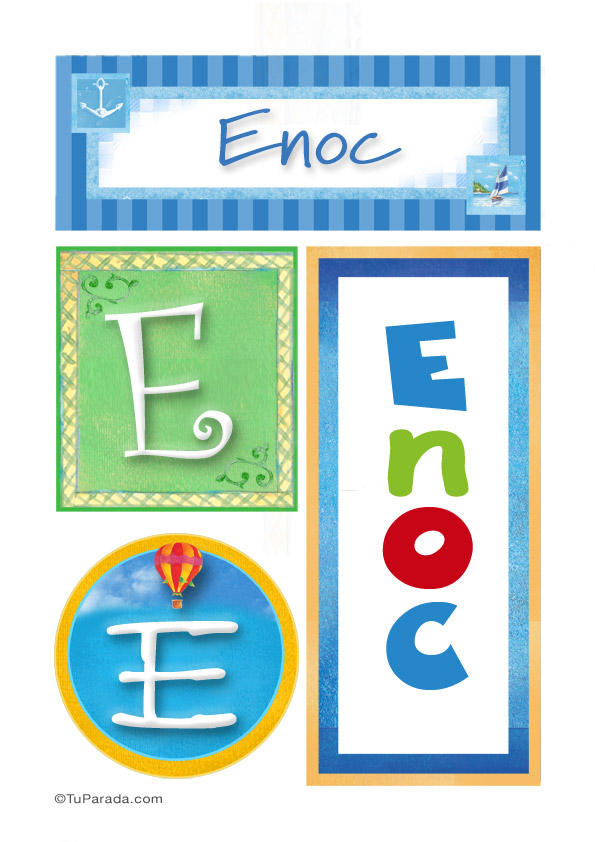 Enviar tarjeta, postal, Enoc, nombre, imagen para imprimir Enviar tarjeta, postal, Enoc, nombre, imagen para imprimir