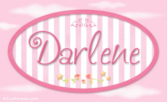 Nomes decorativo de bebê Darlene, para imprimir - Nomes femininos ...