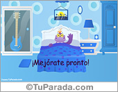 Tarjetas de pronta mejoría, postales de pronta mejoría, para levantar ...