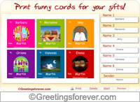 Printable cards, greeting cards to print at home