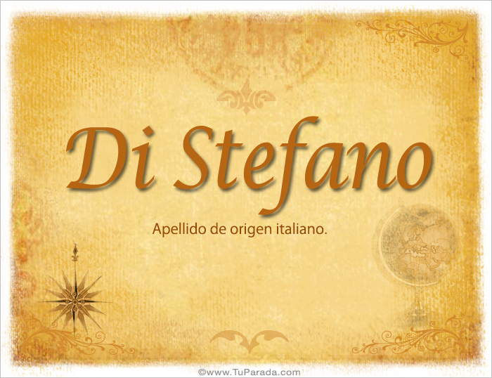 Di Stefano, tarjetas de Apellidos con D