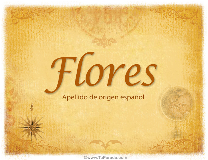 Flores, tarjetas de Apellidos con F