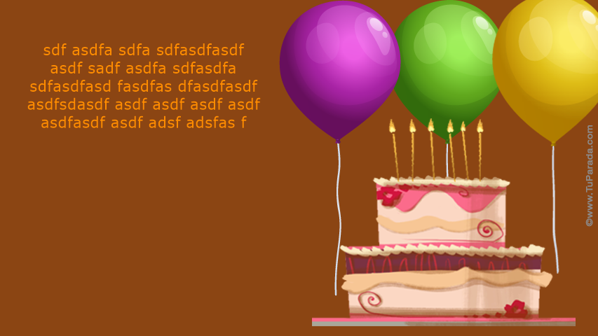 asdfasdfasdf, tarjetas de Cumpleaños
