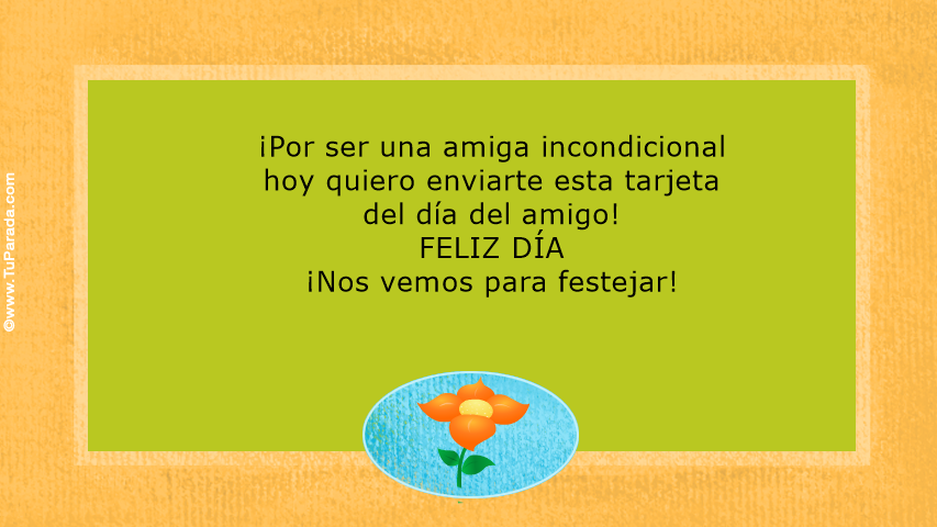 Por ser incondicional, tarjetas de Día del amigo