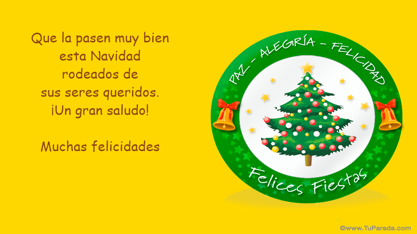 Un gran saludo, tarjetas de Navidad Un gran saludo, tarjetas de Navidad