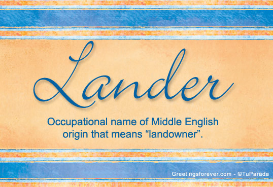 Lander Name Meaning - Lander name Origin, Name Lander, Meaning of the name Lander, Baby Name