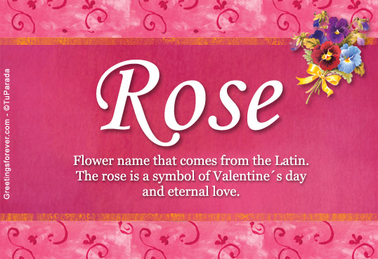 Rose Name Meaning - Rose name Origin, Name Rose, Meaning of the name ...