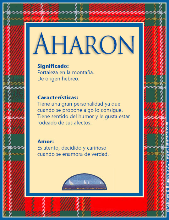 Aharon - A, tarjetas