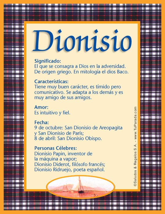 Dionisio - D, tarjetas