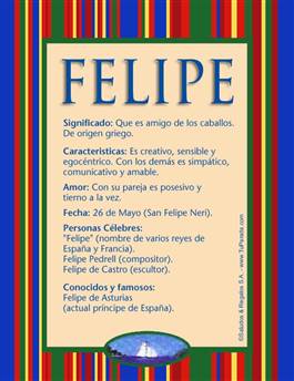 Felipe - Significado del nombre Felipe