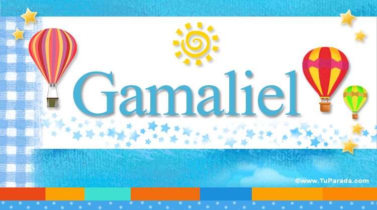 Gamaliel, tarjetas de Nombres populares de hombre