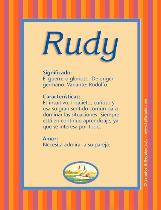 Rudy - R, tarjetas