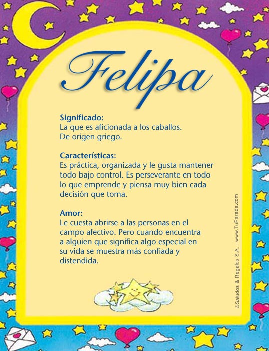 Felipa - F, tarjetas