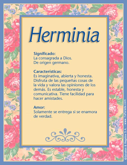 Herminia - H, tarjetas
