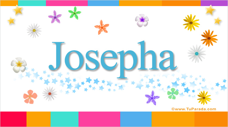 Josepha, tarjetas de Nombres populares de mujer